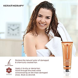 KERATHERAPY Keratin Infused KeratinFIXX Repair Conditioner, 33.8 fl. oz., 1000 ml - Repair Conditioner for Dry, Damaged or Frizzy Hair with Caviar Extract, Argan Oil & Kerabond to Repair Breakage