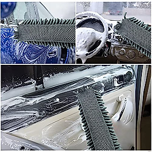 Mini Car Duster, Microfiber Car Detail Dash Duster, Comfort Handle, Car Interior Exterior Detailing Brush Accessories, for Car, Truck, SUV & RV (Grey)