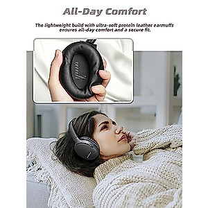 Wireless Headphones for TV - BKM400 Bluetooth TV Headphones Wireless with USB Transmitter Set Optical, AUX, RCA, USB, Plug & Play, 165FT Long Range, No Delay, 20 Hours, Louder and Clearer