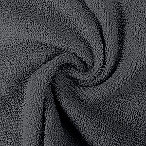 Utopia Towels [12 Pack] Premium Wash Cloths Set (12 x 12 Inches) 100% Cotton Ring Spun, Highly Absorbent and Soft Feel Essential Washcloths for Bathroom, Spa, Gym, and Face Towel (Grey)