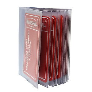 Plastic Wallet Insert Made in USA by Marshal@ 12 Pages Picture Card SET OF 2 New