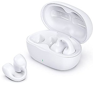 Micool Wireless Ear-Clip Headphones Bone Conduction Bluetooth 5.3, Open Ear Sport Clip on Earring Earbuds, Waterproof and Mini Earphones, HiFi Sound and Long Battery Life