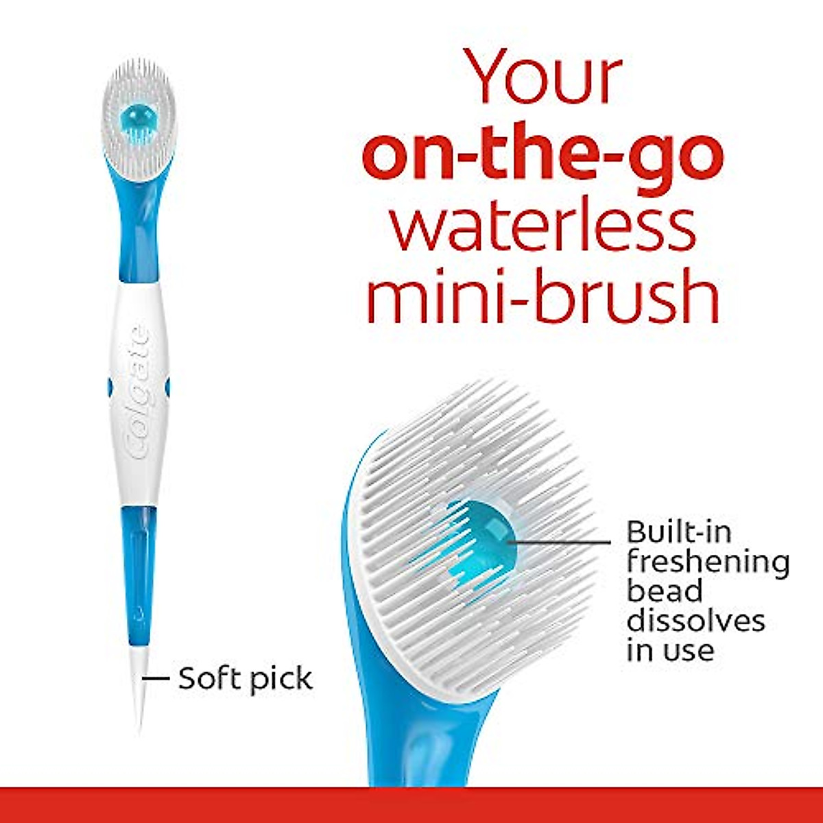 Colgate Wisp Portable Mini-Brush Optic White, Coolmint, 24 Count