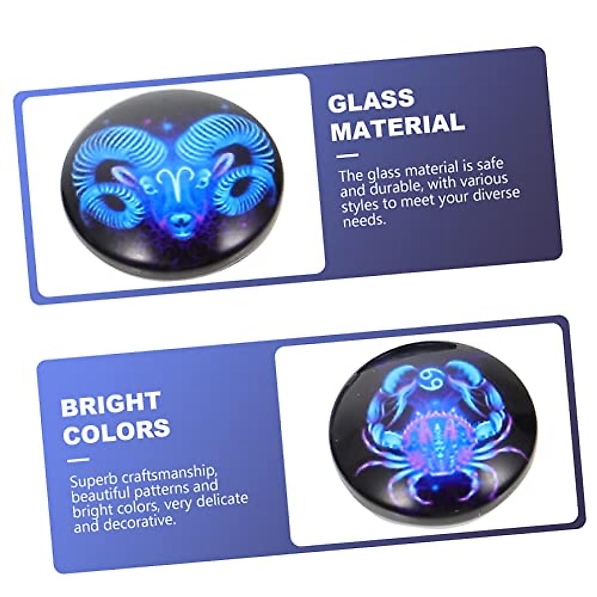 Didiseaon 500 Pcs Time Gem Patch Halloween Keychain Bracelet Stuff Necklace Beads Constellation Beads Gemstone Patches for DIY Bracelet Kits Gemstone Jewelry Patches Glass Gemstone Patches