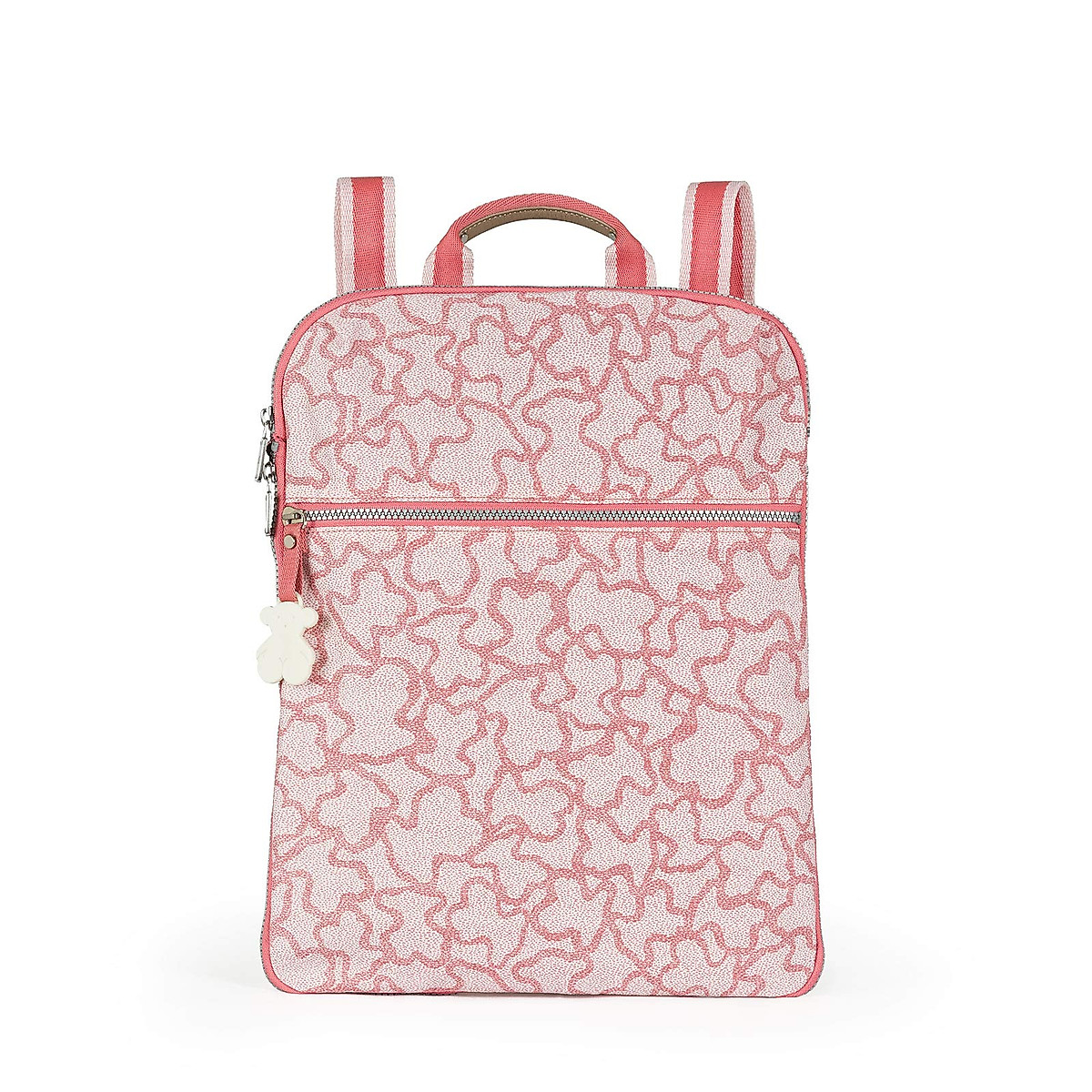 TOUS Pink Colored Nylon Backpack for Women, Kaos New Colores Collection