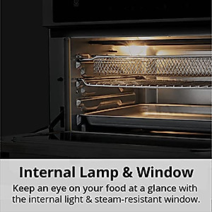 Aria 30 Qt. Touchscreen Toaster Oven with Recipe Book, Brushed Stainless Steel