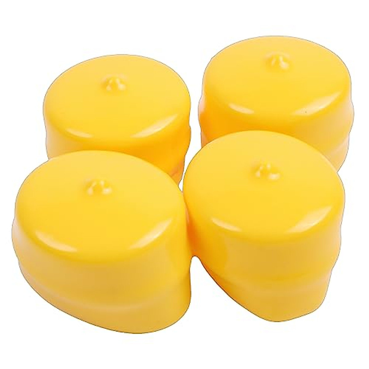 LSSOCH 4PCS Axle Yellow Cap Bearing Cover M143338 Compatible with John Deere 105 D100 D105 D110 D125 L105 L108 L110 L120 L130 LA100 LA105 LA110 LA115 X300 X304 X520 Lawn Mower and Lawn Tractor