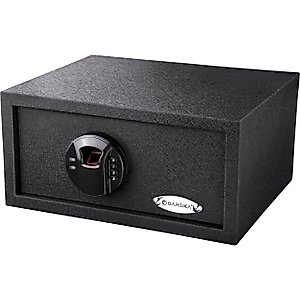 Barska Digital Keypad Biometric Fingerprint Security Home Safe Box - 0.46 Cu Ft Compact