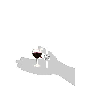 Kurt Adler T0748 2-1/2-Inch 2-3/4-Inch Glass Wine Cup Ornament, Set Of 3