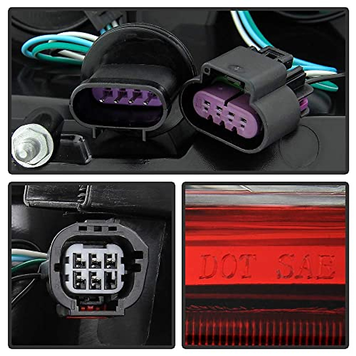 ACANII - For 2011-2020 Dodge Grand Caravan Factory LED Tail Light Brake Lamp Assembly Replacement Rear Passenger Side