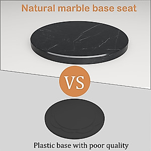 HOMEFORT Metal Coat Rack Stand,Free Standing Hat Hanger with Marble Base,Hall Tree with 12 Hooks for Hanging Hat,Clothes,Bag,Entryway Storage Organizer,Black