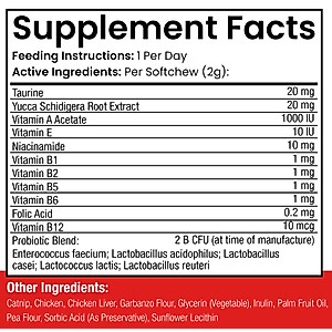 LifeLink's The Cat's Meow | Chewable Multinutrient Probiotic for Cats | 135 Day Supply | from The Makers of Zobaline™