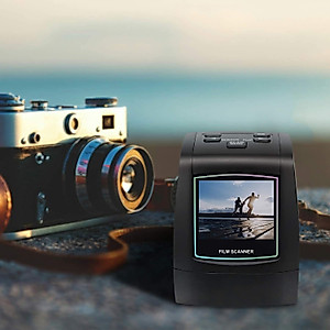 KEDOK Film & Slide Scanner with 22MP Converts 35mm/126/135/110/Super 8 Films, Slides & Negatives into Digital Images, 2.4" LCD Screen, Built-in 128MB Memory– Easy Load Film Adapters