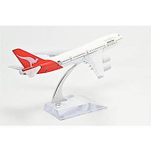 TANG DYNASTY(TM) 1:400 16cm B747-400 Qantas Metal Airplane Model Plane Toy Plane Model