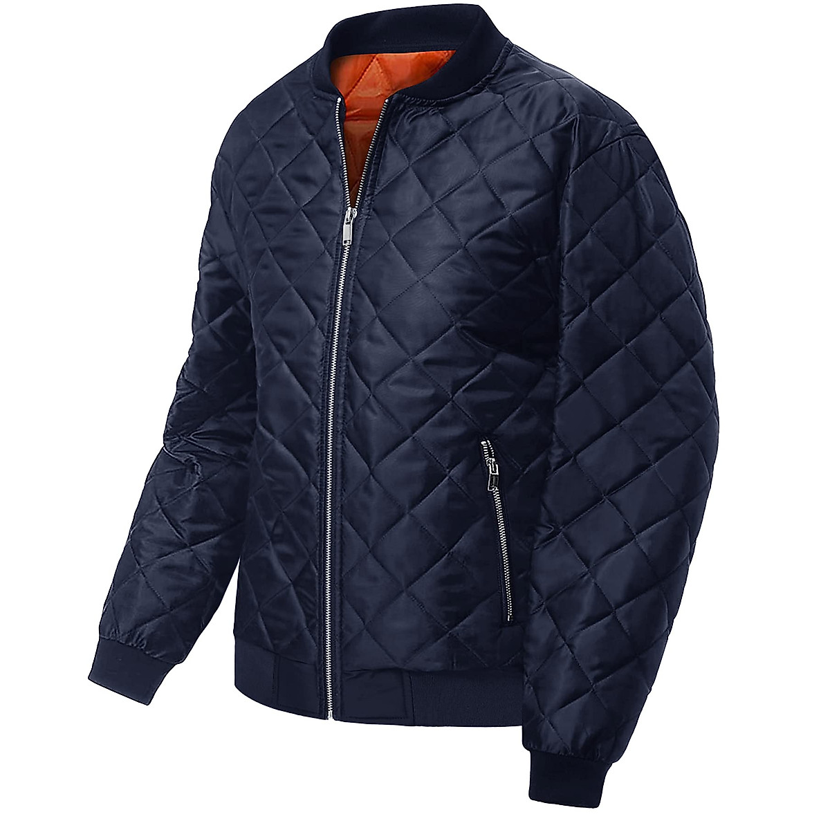 EKLENTSON Outerwear Jackets & Coats Men Utility Bomber Varsity Baseball Jacket