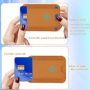 Rxuiael Stretchy Magsafe Wallet for iPhone 12 & 13 & 14 & 15 Series Magnetic Wallet Card Holder Apple Wallet for Women Men,Fit 6 Cards (Yellow)