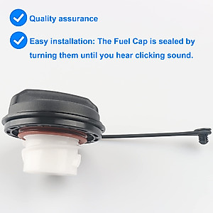 Fuel Gas Cap FC1079, FC1080 Compatible with Ford Lincoln Mercury - 2004-2009 F150 Ranger, 2007-2015 Edge, 2008-2012 Escape, 2006-2009 Fusion, 2008-2013 Mus-tang, 2008-2015 Taurus, 05-11 Town Car, More
