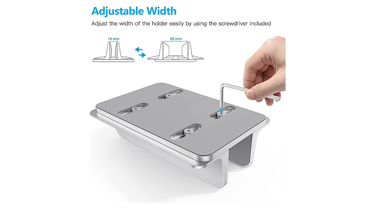 Vertical Laptop Stand - Adjustable & Space Saving by Jaston