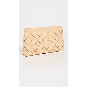 Loeffler Randall Women's Aviva Woven Puff Clutch, Natural, Tan, One Size