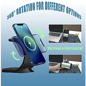 TASANLOGEN 3 in 1 Wireless Charging Station ，Space Saving，Fast Charging Stations with iPhone 14 13 12 /Pro Max/Plus/Pro/Mini,iWatch 8/7/SE/6/5/4/3/2,Airpods pro/3/2