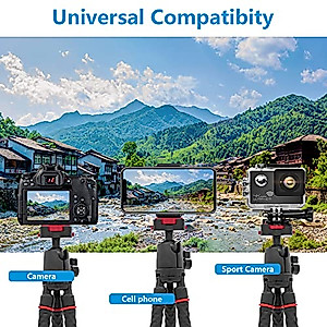 Phone Tripod LINKCOOL 360 Degree Rotation Flexible Tripod Travel Octopus Tripod for iPhone/Smartphone/Ipad/DSLR/Sports Action Camera, with Bluetooth Wireless Remote Shutter