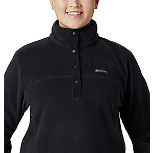 Columbia Women's Benton Springs 1/2 Snap Pullover, Black, X-Small