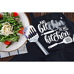 OzosKeiw Funny Cooking Aprons for Women with Pockets, Personalized BBQ Baking Chef Apron Kitchen Gifts for Mom Dad Mother Father Wife Husba One Size