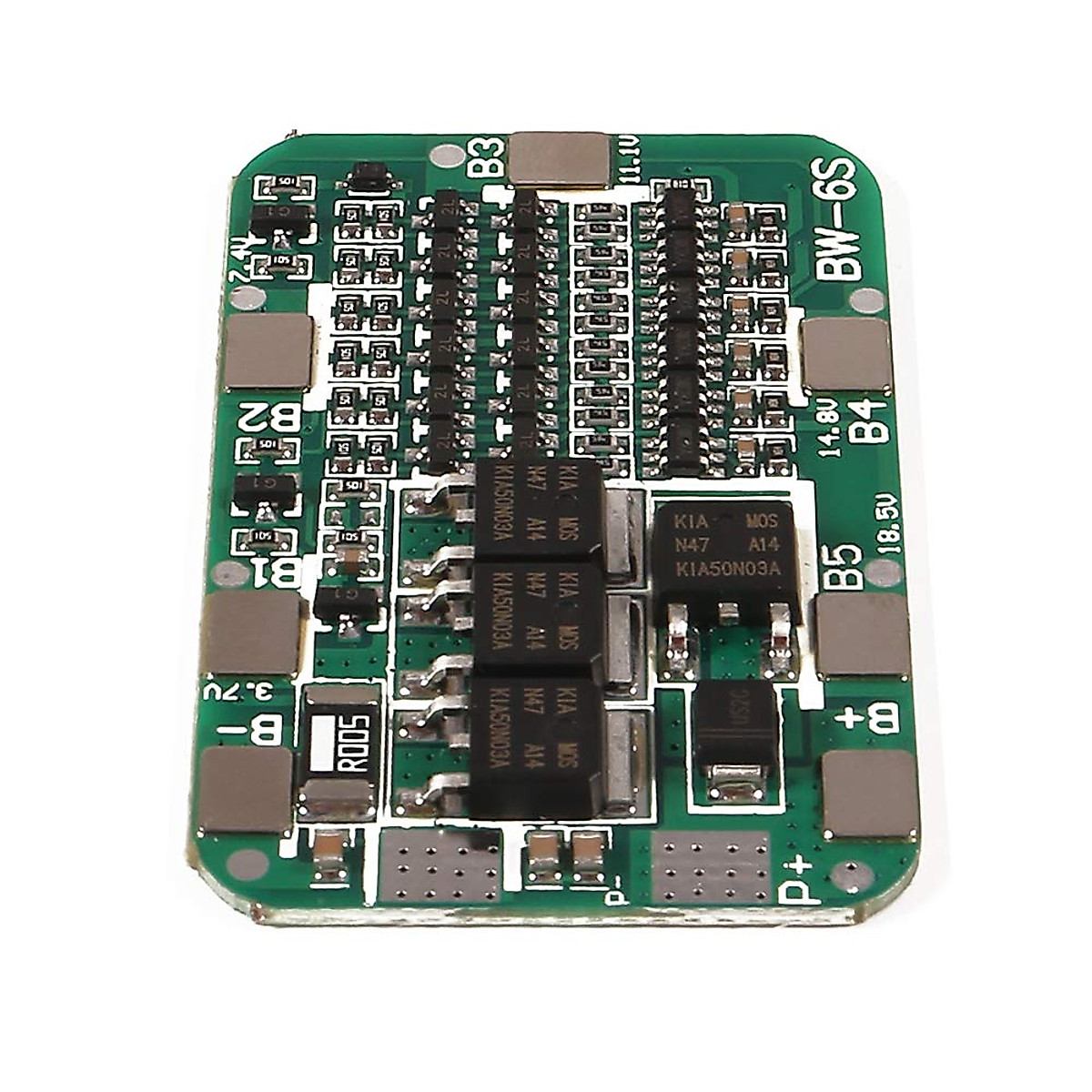 ACEIRMC 2pcs 6S 15A 24V Battery Protection Board for Li-ion Lithium 18650 Battery BMS Packs PCB Protection Board Integrated Circuits