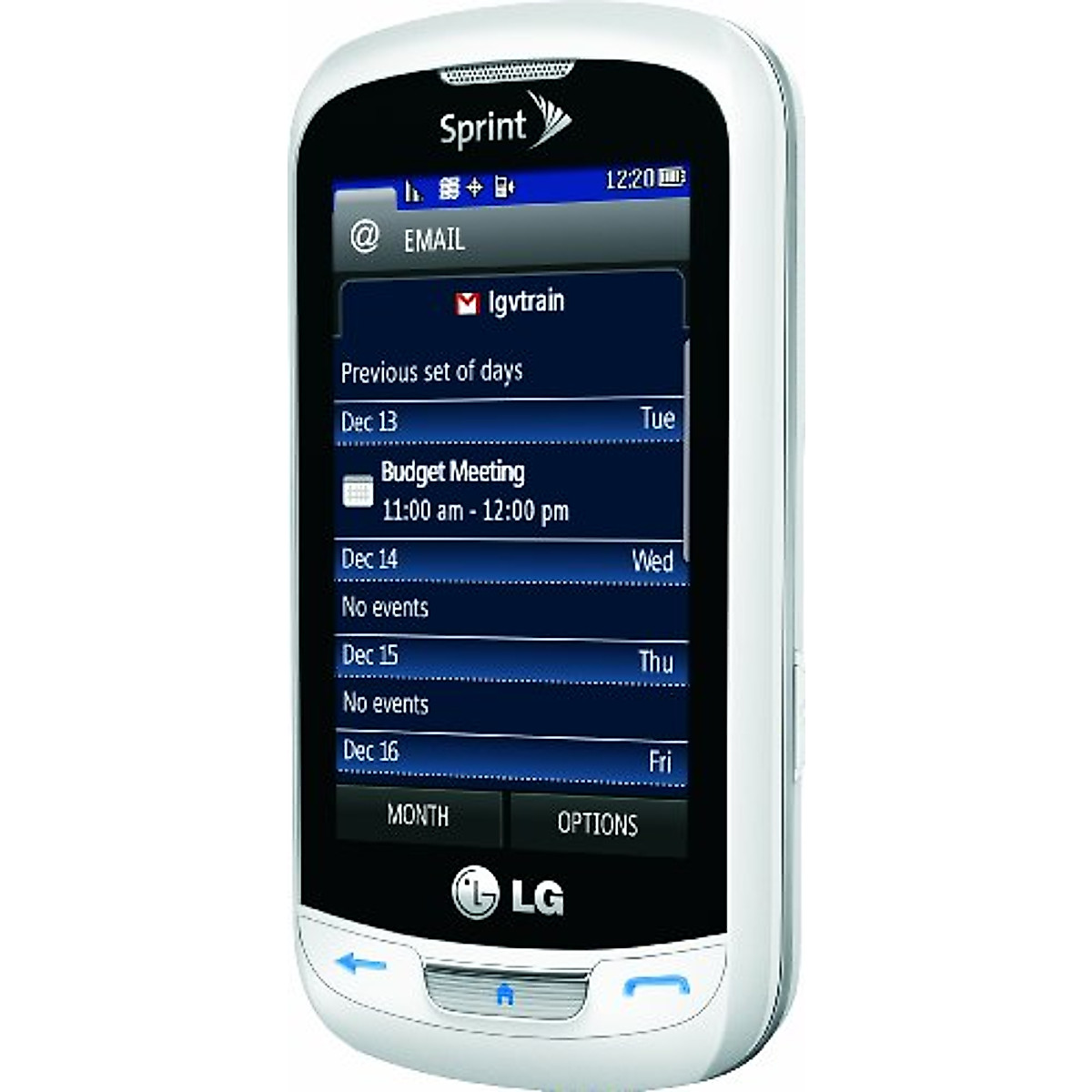 LG Rumor Reflex Phone, White (Sprint)