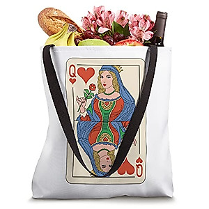 Queen of Hearts, Playing Card Tote Bag