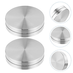 Lazy Susan Table Turntable Bearing: 2pcs Rotating Swivel Stand Hardware Cake Stand Bearing Plate Base Rotating Tray Bearings Parts