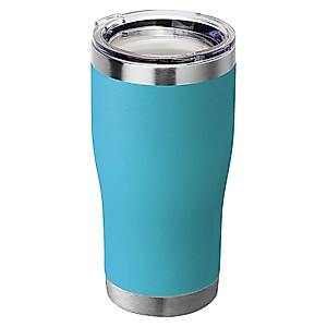 HASLE OUTFITTERS 20 oz Tumbler Bulk, Stainless Steel Tumblers with Lid, Vacuum Insulated Tumbler, Double Wall Powder Coated Cup, coffee mugs, Sky Blue, 1 Pack