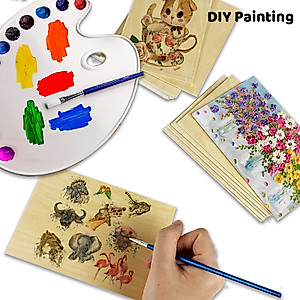 MUXGOA 20 Pack Basswood Sheets for Craft, Laser, Wood Burning, Wooden DIY Ornaments, Unfinished Thin Balsa Plywood Sheets can be Cut & Painted to Desired Shape(150x100x2mm)