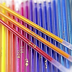 Glitter Pen Refills by Chromatek. 50 Refills. Super Glittery Ultra Vivid Colors. No Repeats. Professional Art Pen Refills. New & Improved