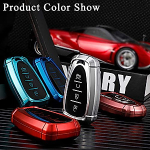 SANRILY 4-Button Smart Key Cover for Chevrolet Equinox Malibu XL Trailblazer Tracker New Cruze Keyless Remote Key Case Soft TPU Key Fob Protector with Keychain Green