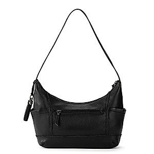 The Sak womens Kendra Hobo Bag in Leather Timeless Elevated Silhouette Soft Supple Handcrafted Sustainably, Black Ii, One Size US