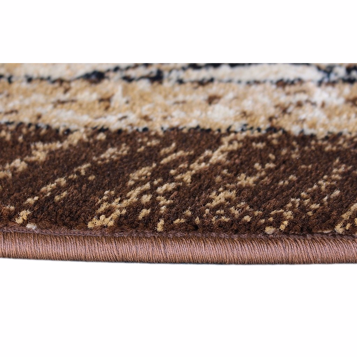 Lodge Cabin Round Area Rug Design 362 - (5 Feet 5 Inch X 5 Feet 5 Inch) Round