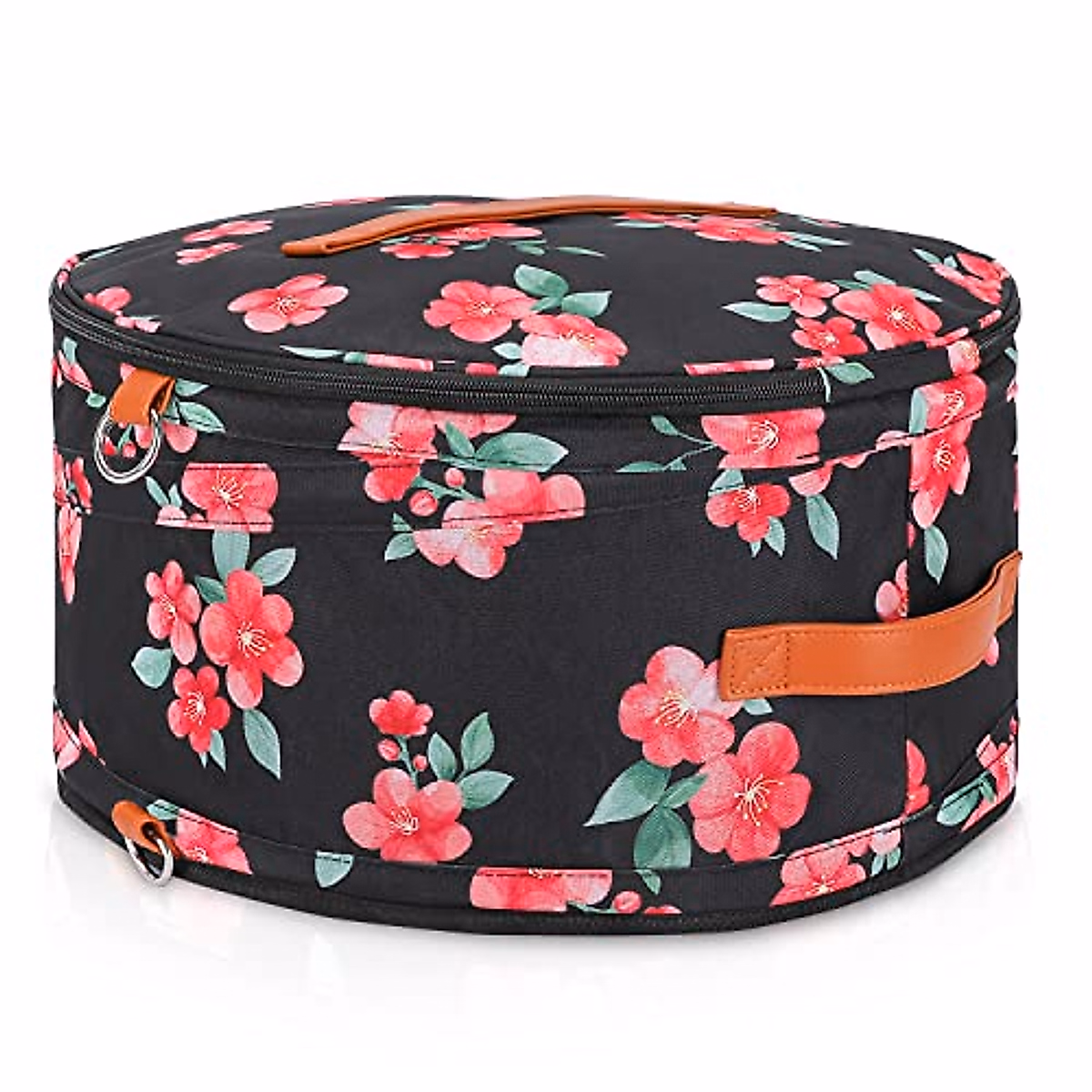 Tuferia Hat Box - Round Hat Storage Box with Dustproof Lid - Travel Hat Bag for Women and Men - Travel Hat Storage Container Suitable for Large Round Hats - (15.7) x (15.7) x (8) inches