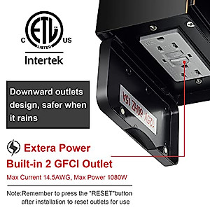 Myhaptim Porch Lights with GFCI Outlet,Dusk to Dawn Motion Sensor Outdoor Lights,3 Lighting Modes Black Front Door Lights,Waterproof Outside Wall sconces for House Patio Garage