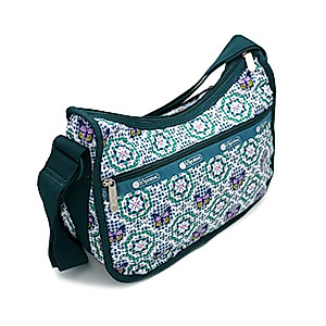 LeSportsac Classic Hobo Crossbody Handbag in Butterfly Mosaic