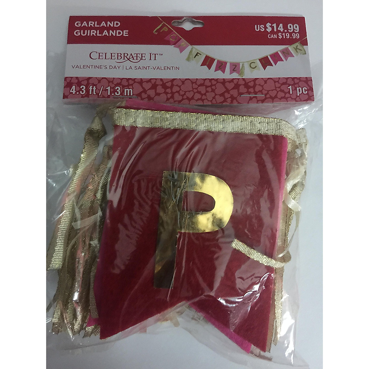 Celebrate It Garland 4.3ft/1.3m Pop, Fizz and Clink 1pc