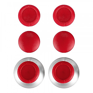 eXtremeRate 8 in 1 Red Metal Magnetic Thumbsticks Analog Joysticks for Xbox One, Xbox One Elite, Xbox One S, Xbox Series X, PS4 Slim, PS4 Pro, PS4 Controller with T8H Cross Screwdrivers
