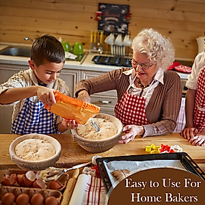 Thyle 2 Pack 9 Inch Banneton Bread Proofing Basket Set Round Rattan Sourdough Bread Baking Supplies with Liner Silicone Bread Sling Bread Making Supplies Tools Scraper Kit Bread Lame with Blades Brush