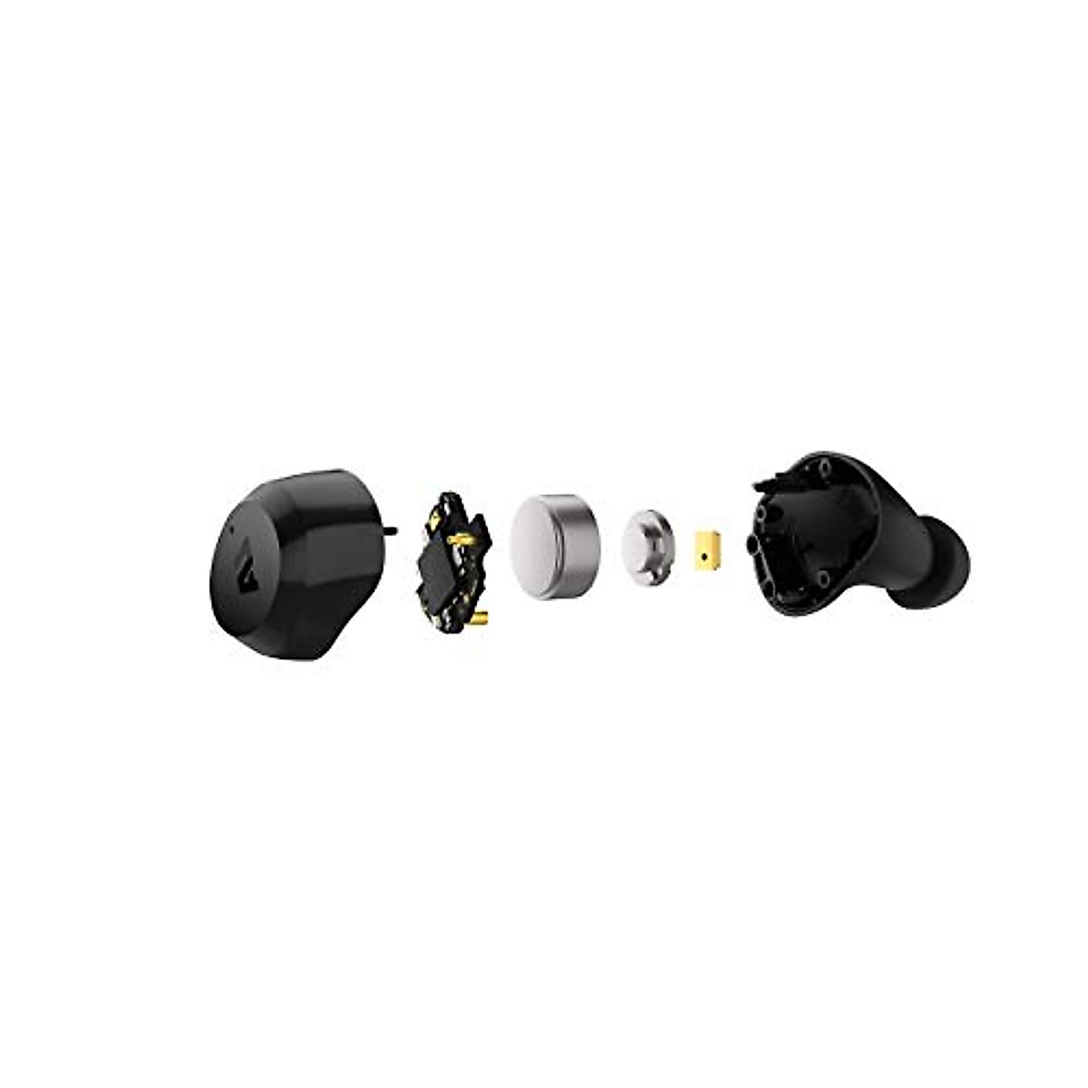 ausounds AU-Stream Hybrid Bluetooth True Wireless Hybrid Active Noise Cancelling Earbuds with Touch Controls, Wireless Charging Case, and Premium Dynamic Drivers, Black