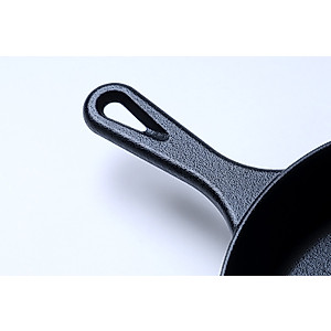 HomeVss Cast Iron， Pre Seasoned Skillet with Silicone Handle (12 inch)