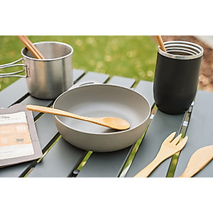 TO GO WARE Premium Reusable Bamboo Utensil Travel Set | Includes Fork, Knife, Spoon, Chopsticks, & Carabiner Clip | Made from Sustainable Materials | Eco-Conscious | Daybreak (Pack of 1)