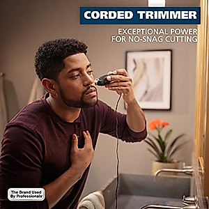 Wahl T-Pro Corded Compact Beard Trimmer with Diamond Finished T Blade for Bump Free Precision Outlining, Detailing, and Trimming - Model 9307-300