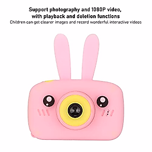 Liccx Kids Camera, 1080P HD Portable Kids Digital Camera with USB Cable and Lanyard, Mini Video Camera for Kids Children Girls Boys, Playback and Deletion Functions