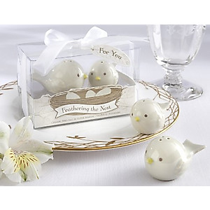 Kate Aspen Feathering The Nest Ceramic Birds Salt and Pepper Shakers