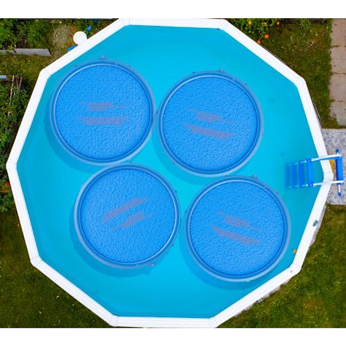 Solar Sun Rings 5' Round Solar Pool Heating - Blue